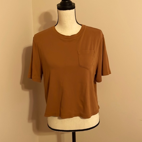a new day | Tops | Deep Rust Colored Pocket Tee | Poshmark